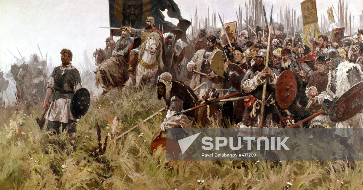 Battle On Kulikovo Field Painting Sputnik Mediabank