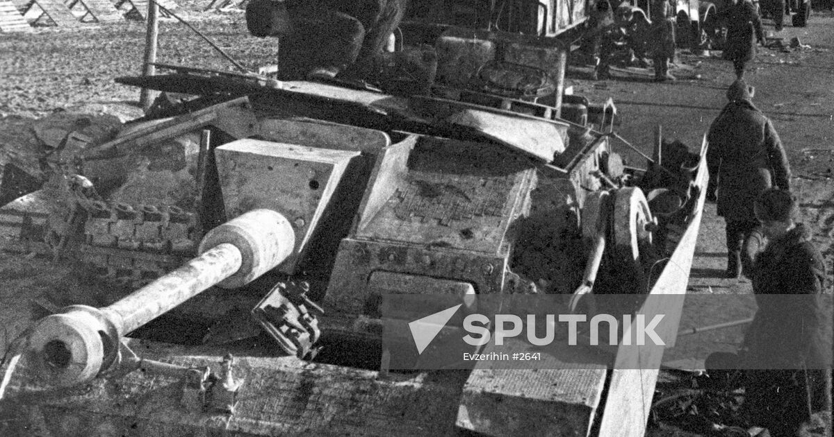 WWII DESTROYED NAZI VEHICLES | Sputnik Mediabank
