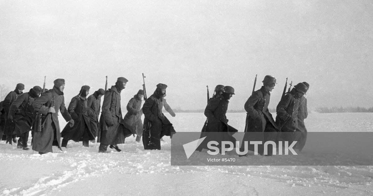 WWII DEFEATED NAZIS FIELD | Sputnik Mediabank