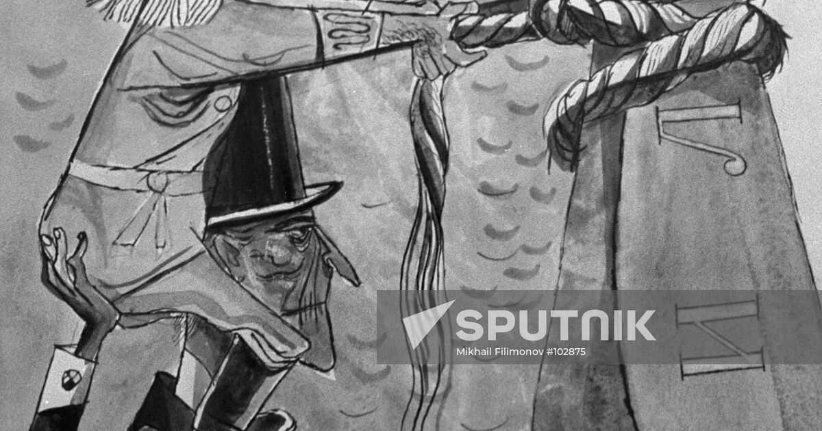 political cartoon Pinochet | Sputnik Mediabank
