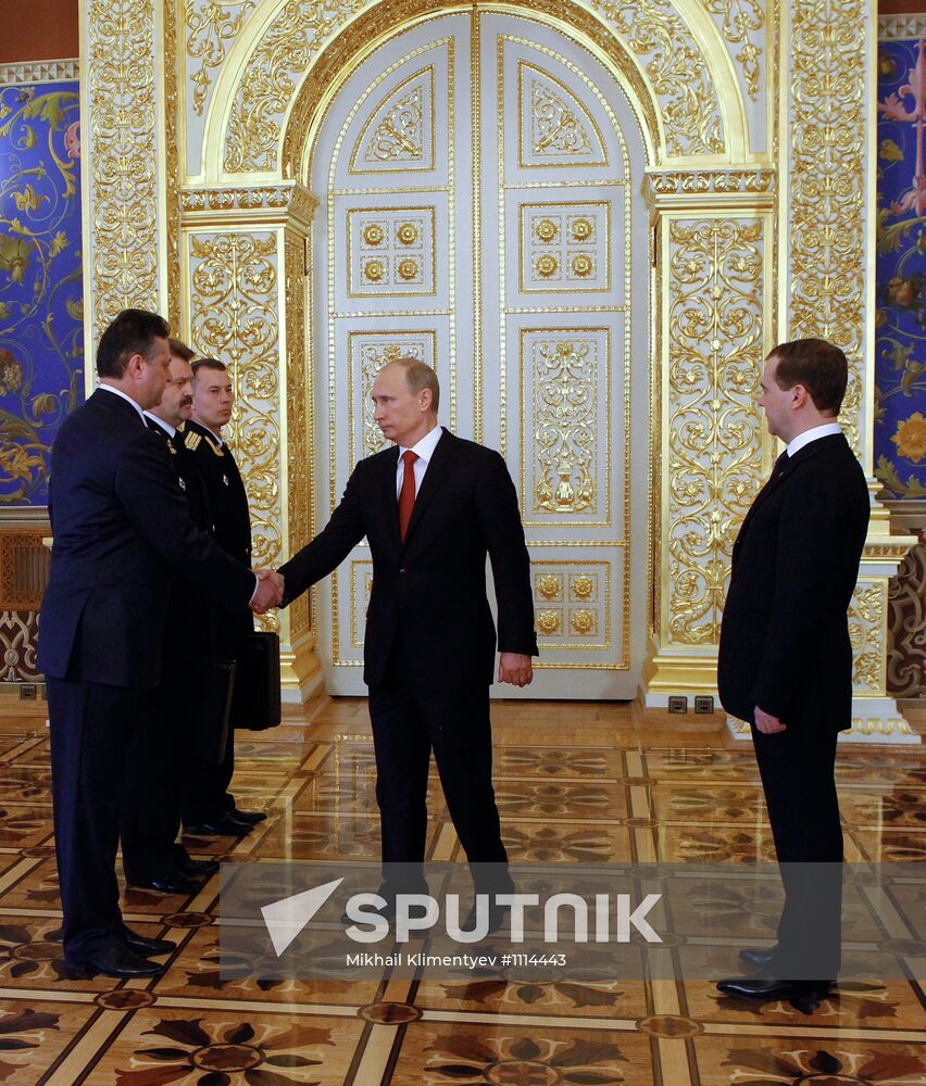 President Elect Vladimir Putin During Inauguration Ceremony Sputnik