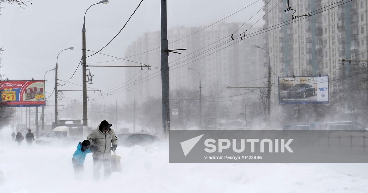 March snowstorm in Moscow | Sputnik Mediabank