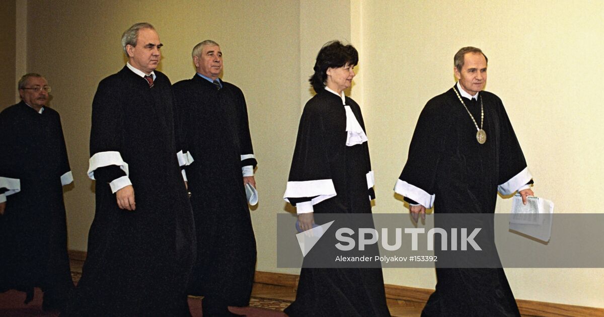 RUSSIAN CONSTITUTIONAL COURT JUDGES | Sputnik Mediabank