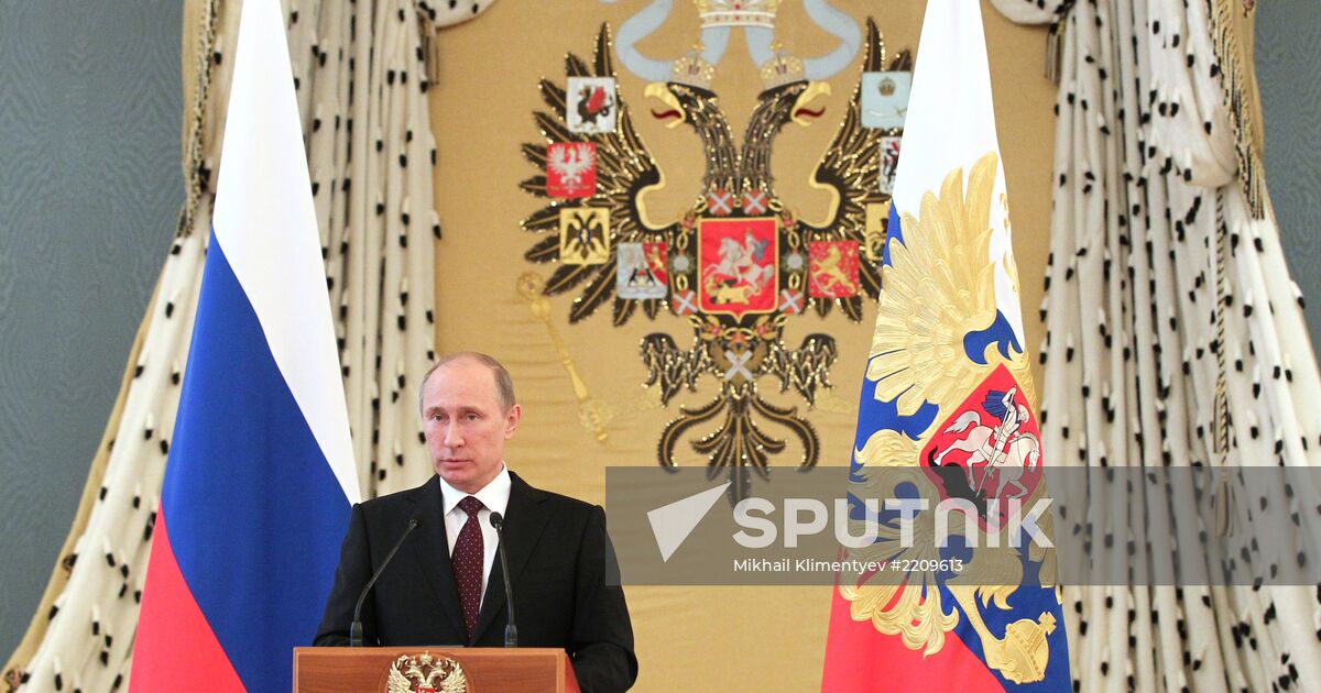 Vladimir Putin at reception to honor military graduates | Sputnik Mediabank