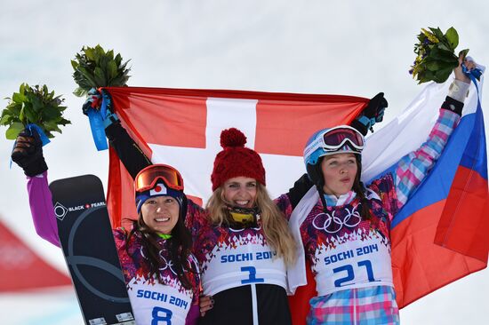 2014 Winter Olympics. Snowboarding. Women. Parallel giant slalom ...