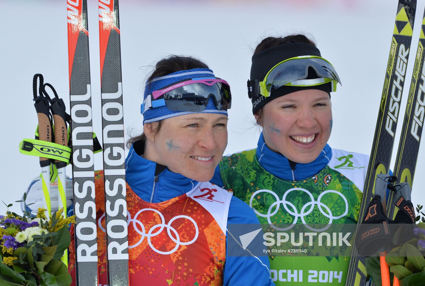 2014 Winter Olympics. Cross-country skiing. Women. Team sprint ...