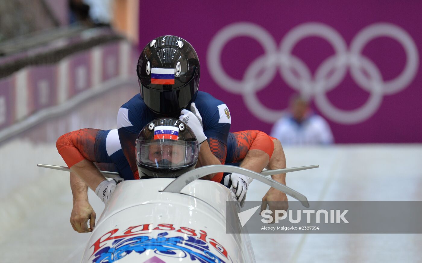 2014 Winter Olympics. Bobsleigh. Four man. Day Two | Sputnik Mediabank