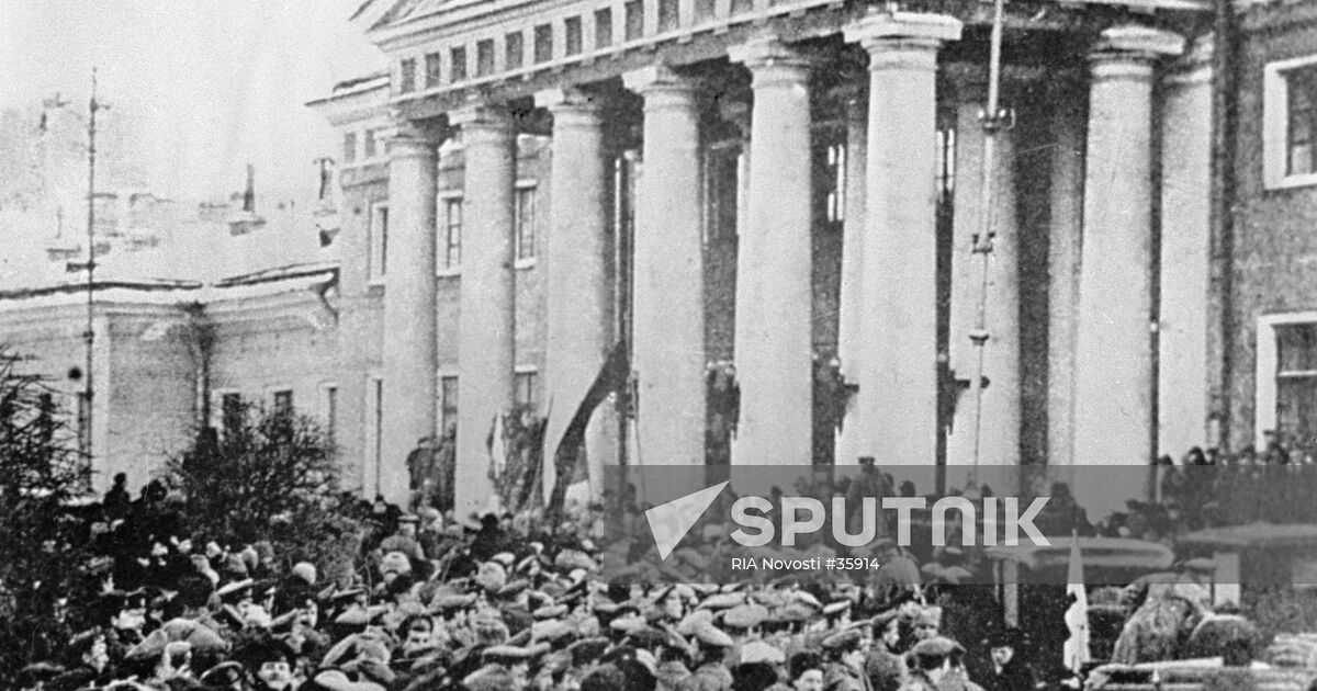 MANIFESTATION FEBRUARY 1917 REVOLUTION MOSCOW | Sputnik Mediabank