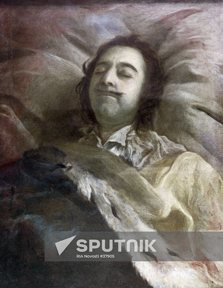 PETER THE GREAT ON THE DEATH BED | Sputnik Mediabank