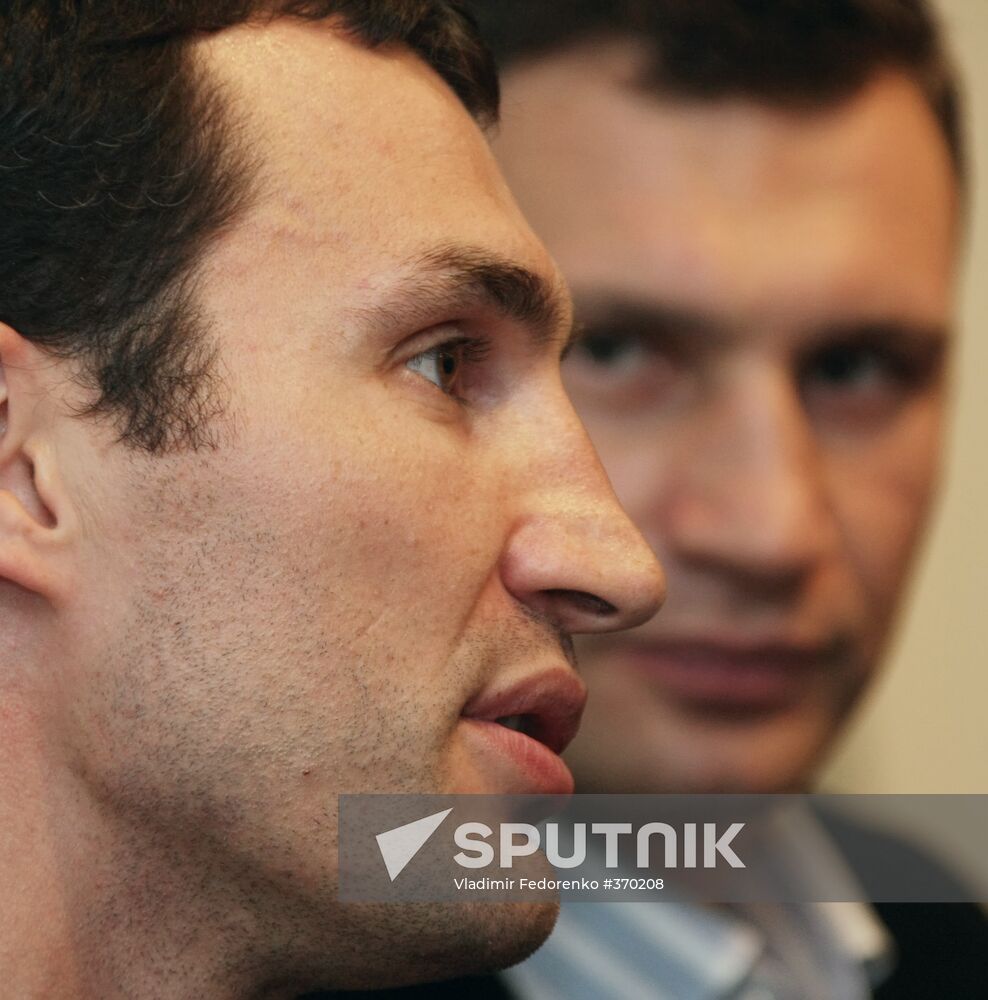 Press-conference given by the brothes Klichko in Moscow | Sputnik Mediabank