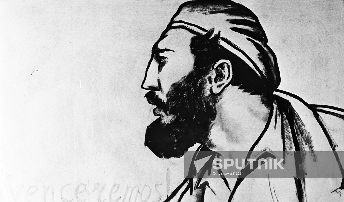 "Fidel Castro" drawing | Sputnik Mediabank