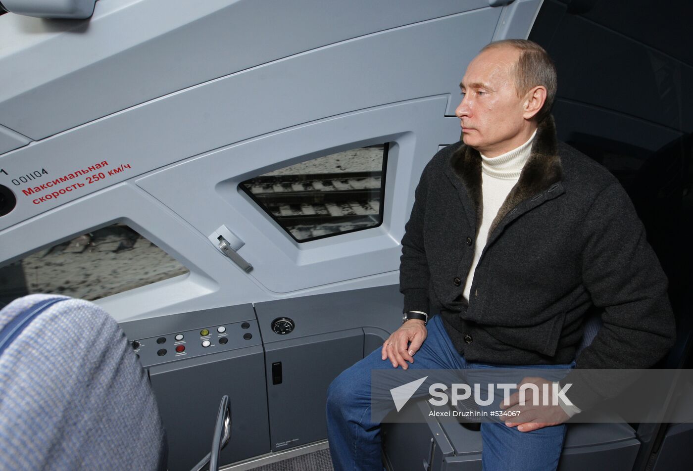 Vladimir Putin takes trip on newly launched Sapsan bullet train ...