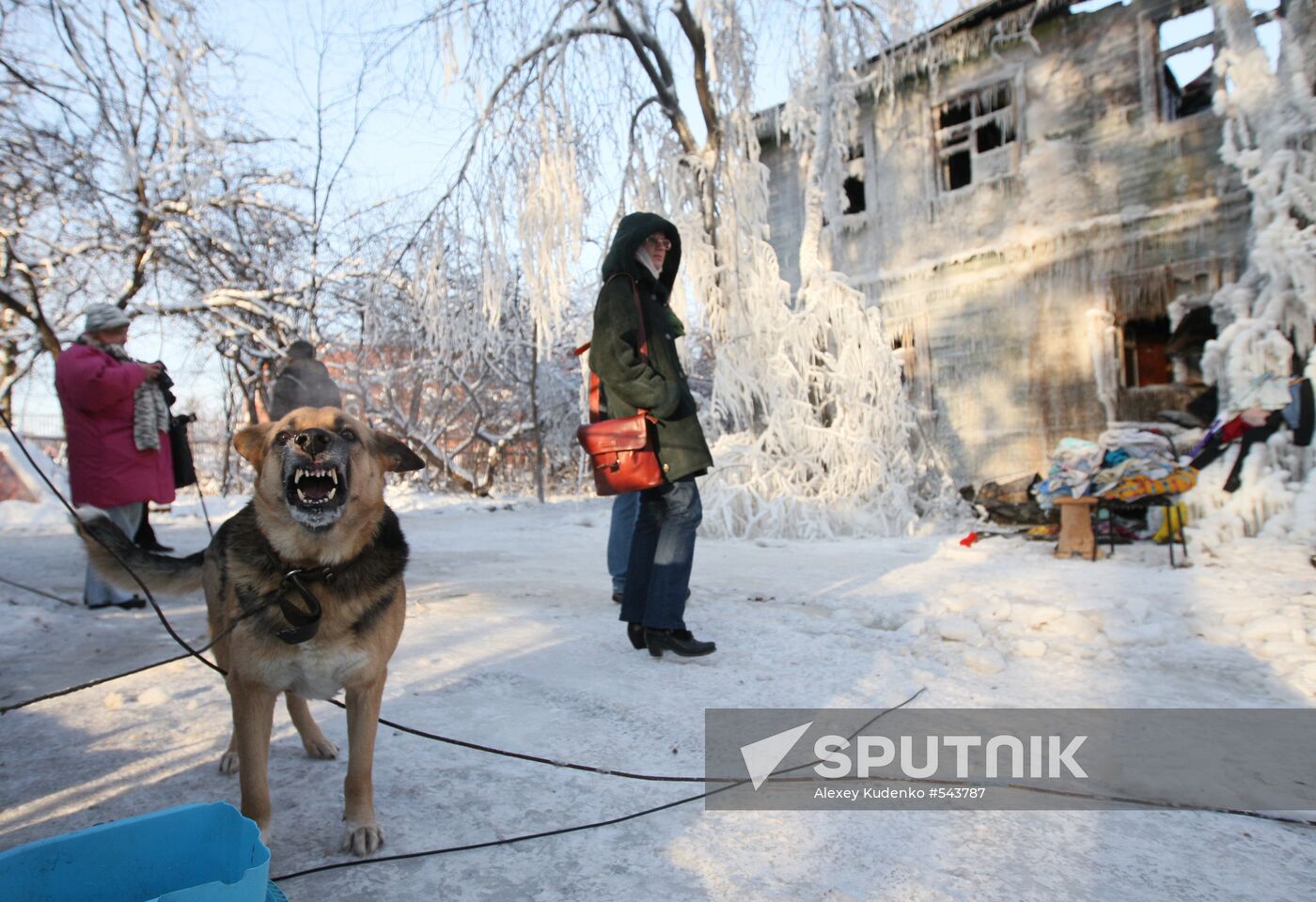 Burnt historic monument in Tsaritsyno | Sputnik Mediabank