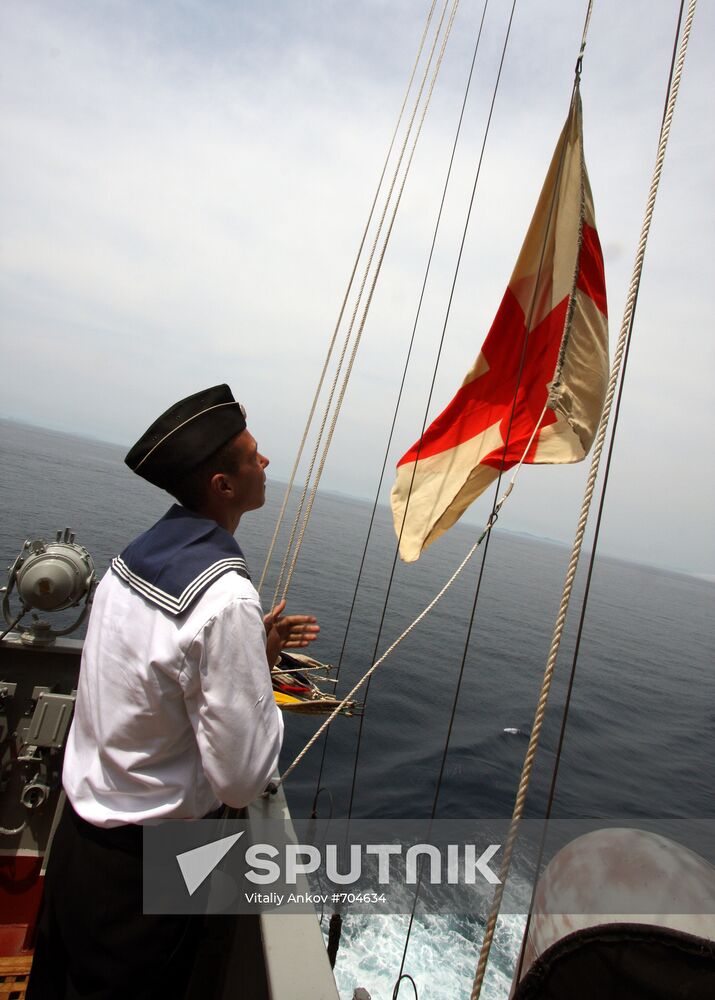 Joint sailing of various fleets' vessels in Primorye | Sputnik Mediabank