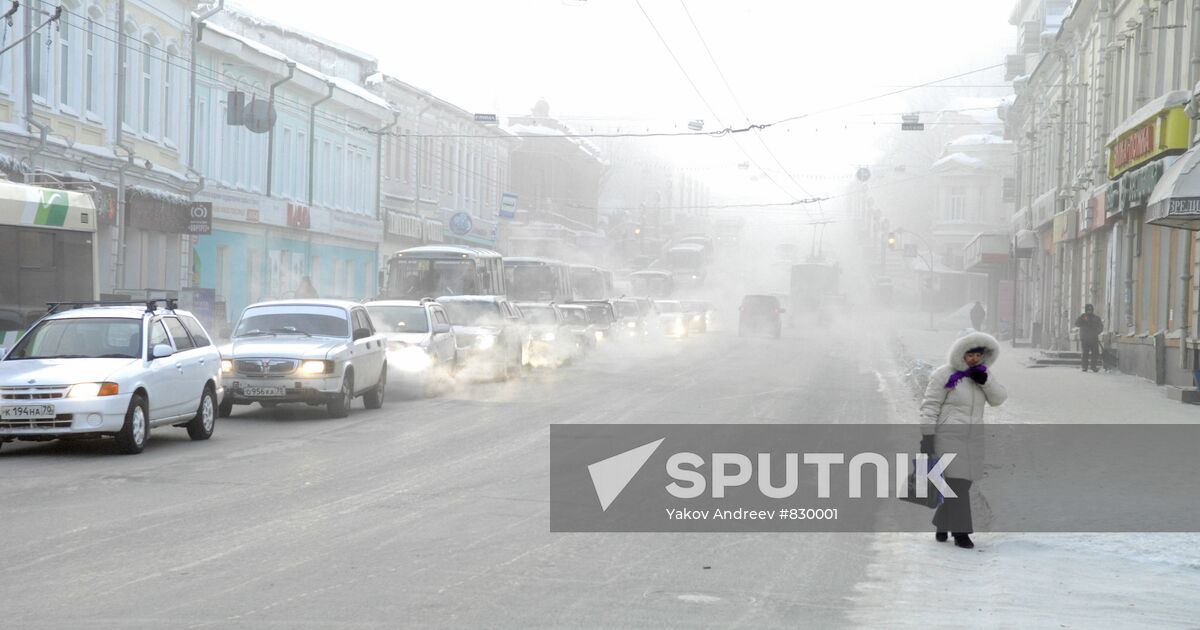 Severe frosts in Tomsk | Sputnik Mediabank
