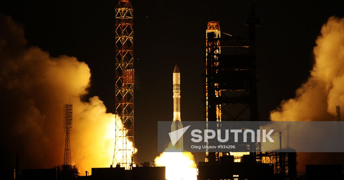 Launch of Proton-M rocket with Briz-M upper stage | Sputnik Mediabank