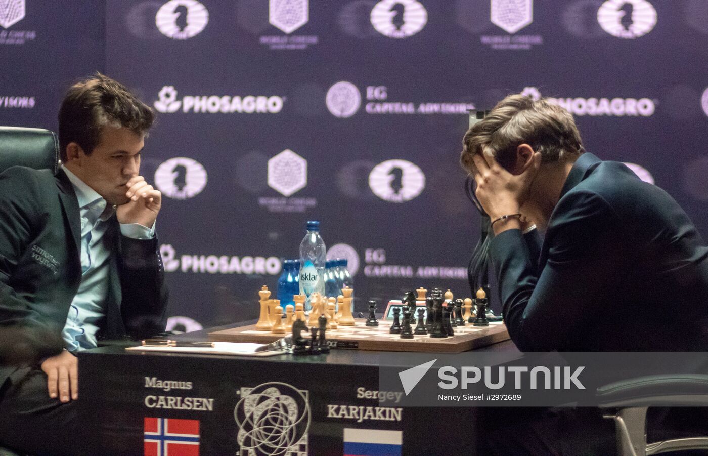 2016 World Chess Championship match Carlsen vs. Karjakin | Sputnik Mediabank