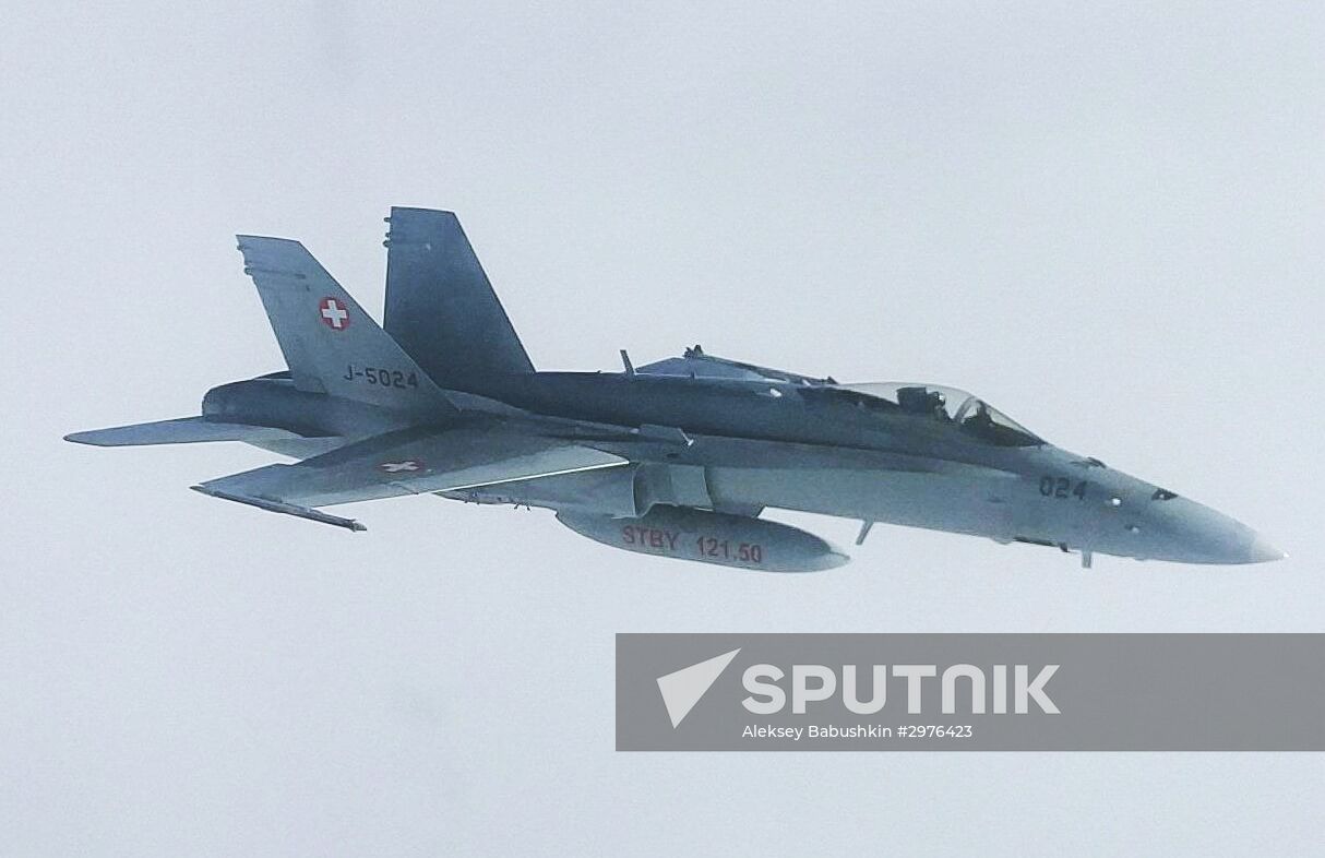 Swiss fighters accompany aircraft with Russian delegation en route to ...