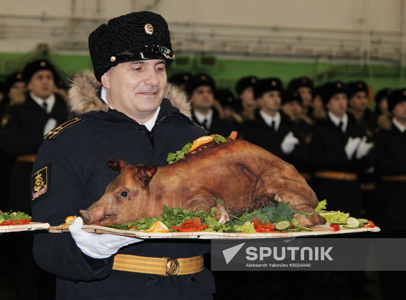 Welcoming the aircraft cruiser Admiral Kuznetsov in Severomorsk ...