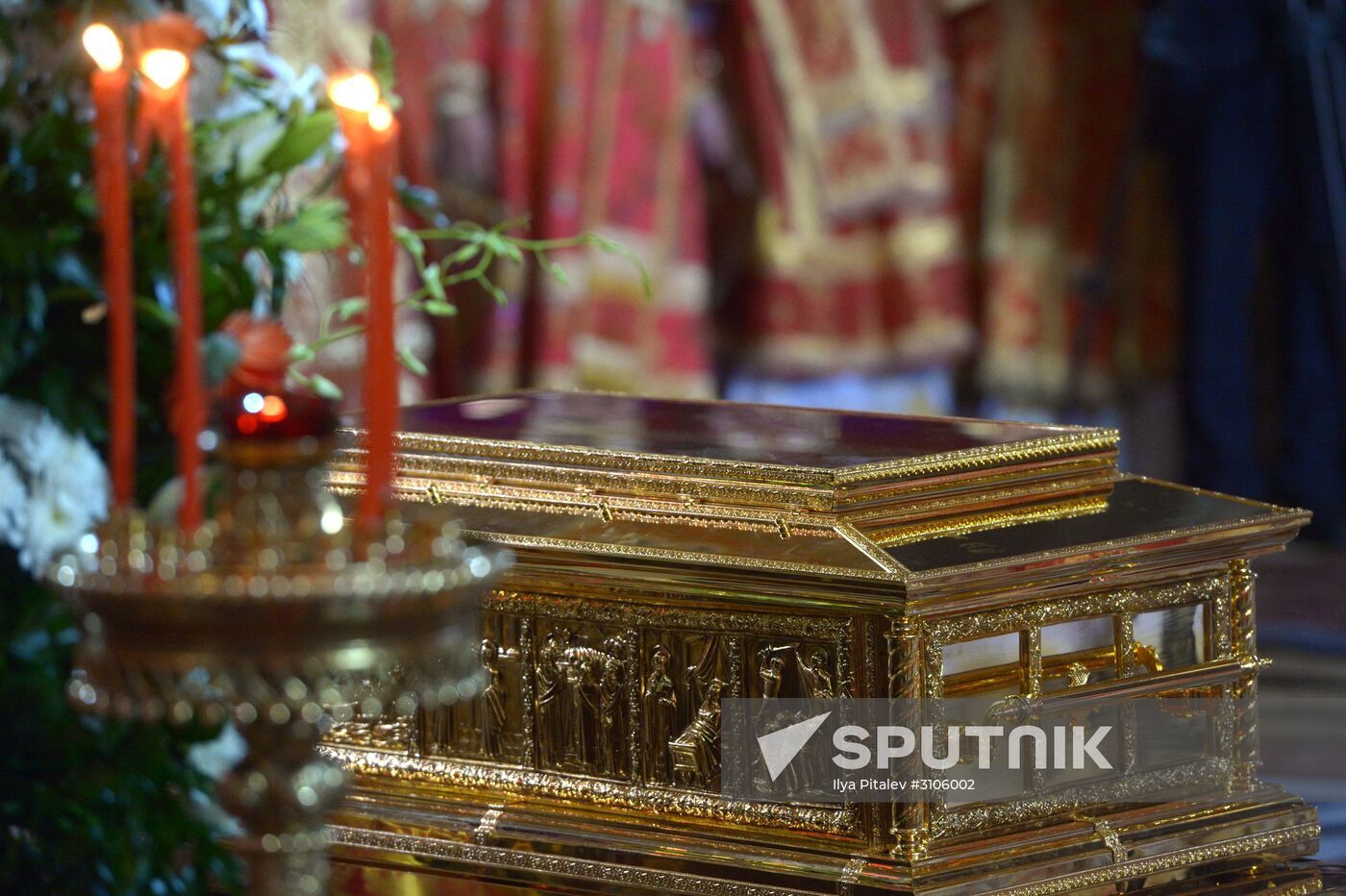 Saint Nicholas relics welcoming ceremony at Christ the Savior Cathedral ...