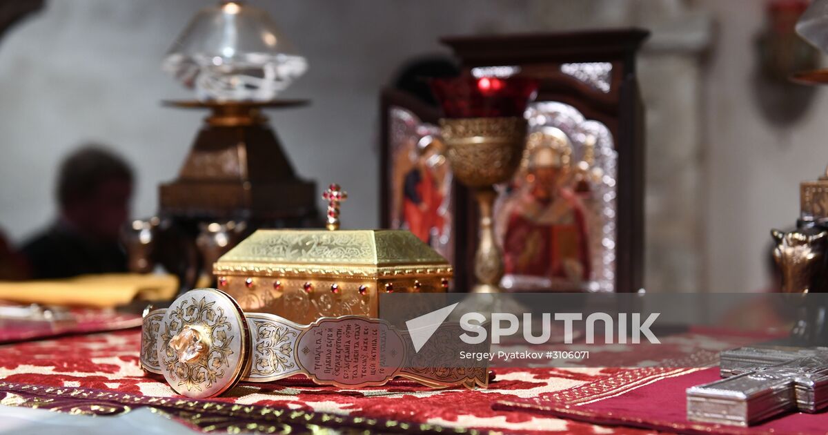 Relics of St. Nicholas travel from Italy to Russia | Sputnik Mediabank