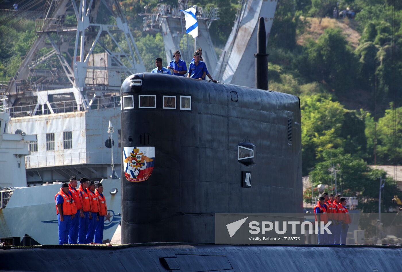 Welcoming ceremony for Krasnodar newly launched diesel submarine in ...