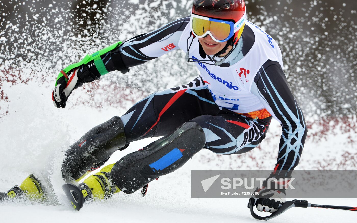 2014 Winter Paralympics. Apline Skiing. Men. Slalom | Sputnik Mediabank