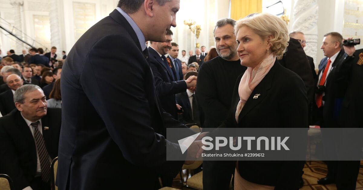 Signing Russian Federation-Crimea Treaty on Crimea's integration with ...