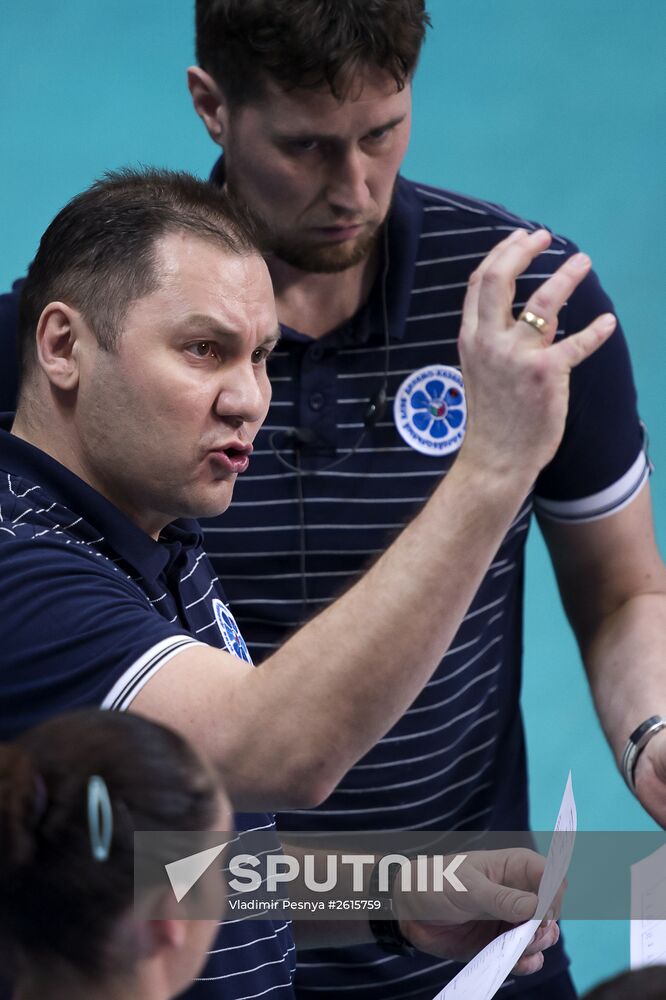 Russian Women's Volleyball Super League. Dynamo Moscow vs. Dynamo Kazan ...