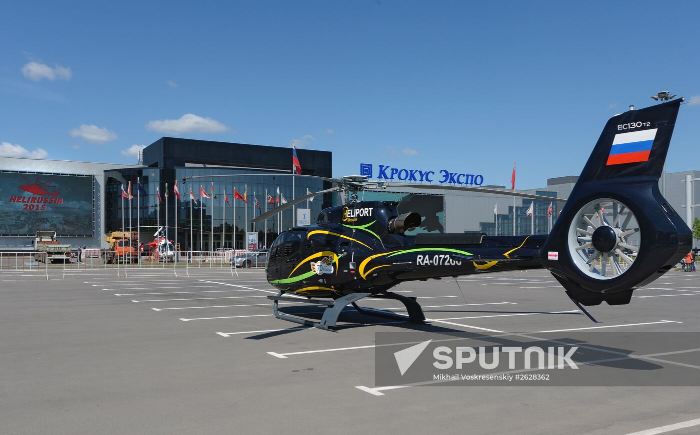 Helicopters arrive for HeliRussia 2015 expo | Sputnik Mediabank