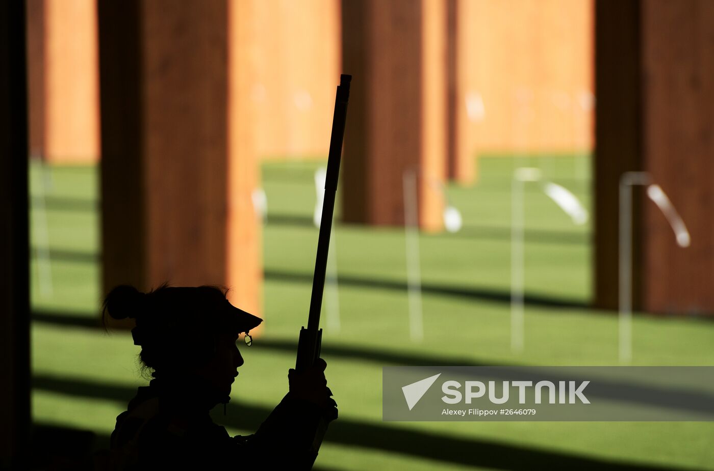 2015 European Games. Shooting. Women's 50 meter rifle three positions ...