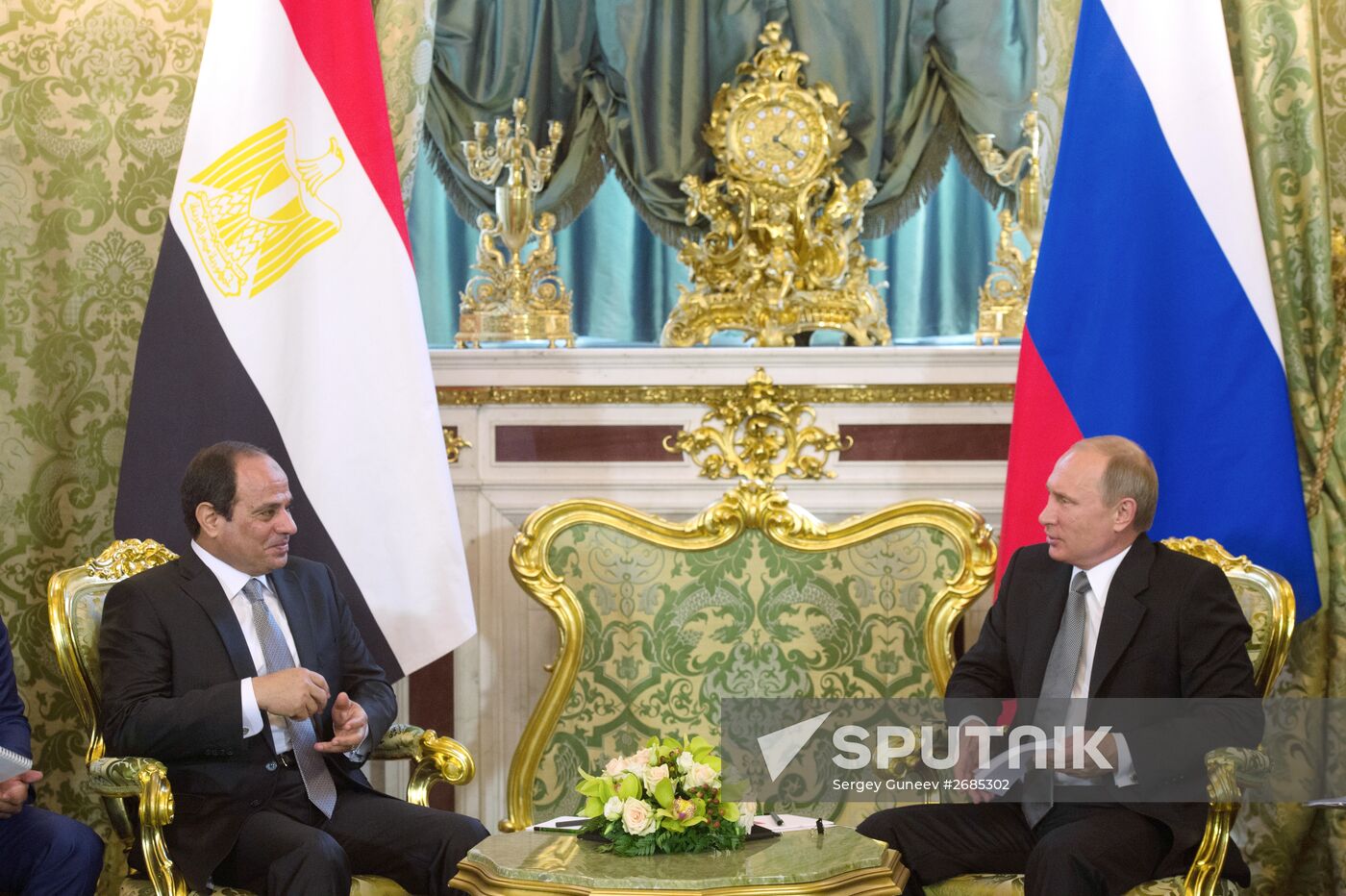 President Vladimir Putin meets with President of Egypt Abdel Fattah el ...
