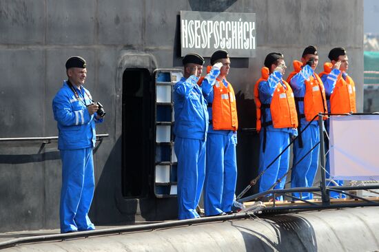 Submarine "Novorossiysk" arrives at her basic site | Sputnik Mediabank