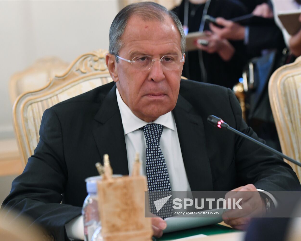 Russian Foreign Minister Sergey Lavrovs Meeting With Luxembourgish