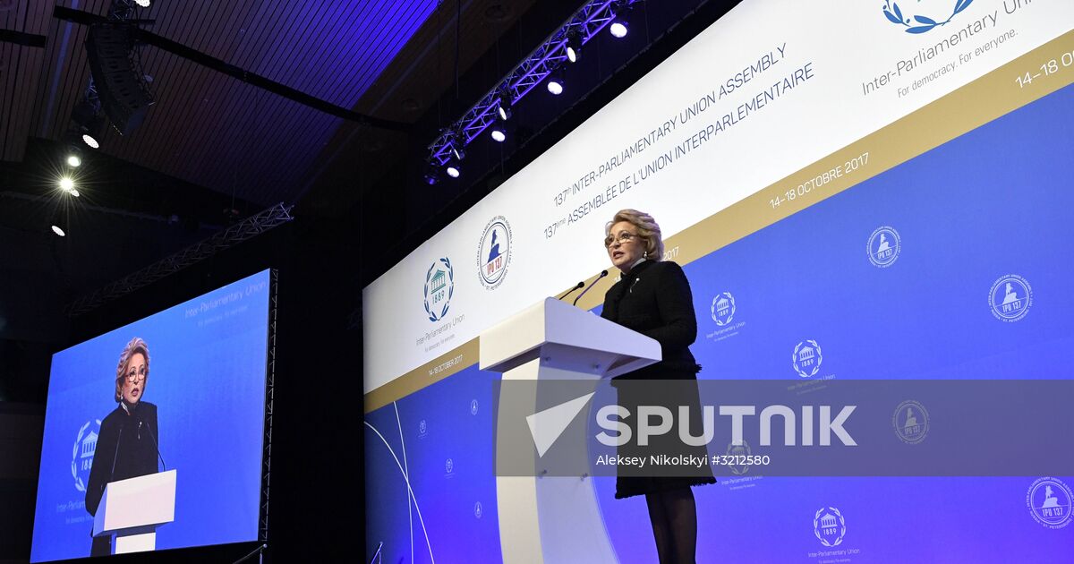Opening of 137th Assembly of Inter-Parliamentary Union | Sputnik Mediabank