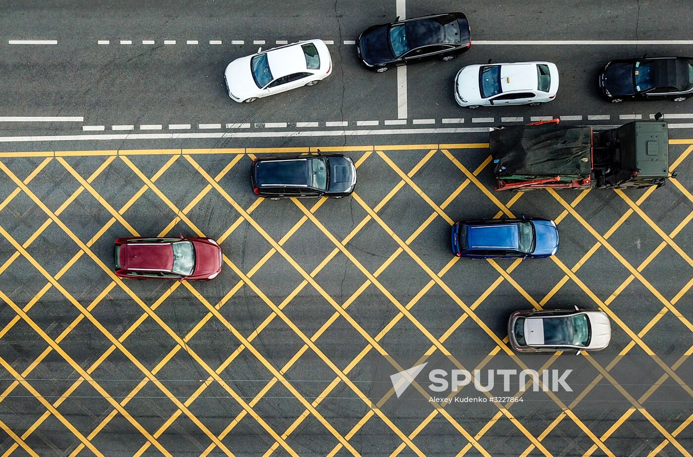 New yellow box markings at intersections in Moscow | Sputnik Mediabank