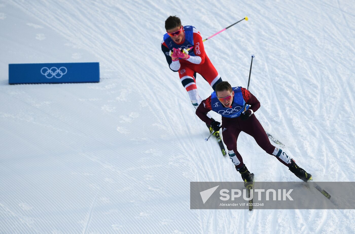2018 Winter Olympics. Cross-country skiing. Men. Relay | Sputnik Mediabank