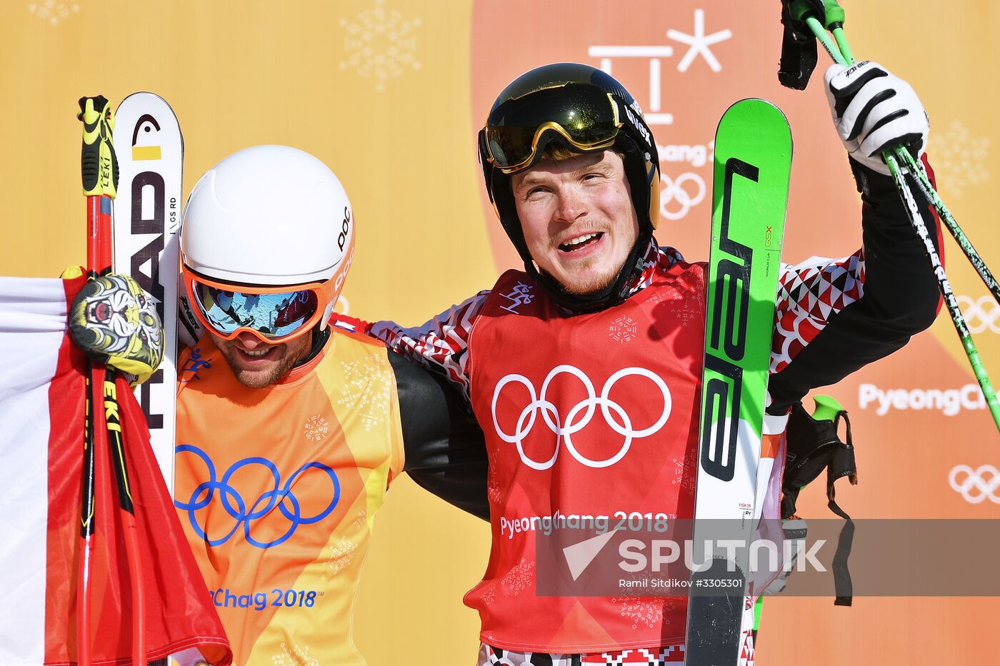 2018 Winter Olympics. Freestyle skiing. Men. Ski cross | Sputnik Mediabank