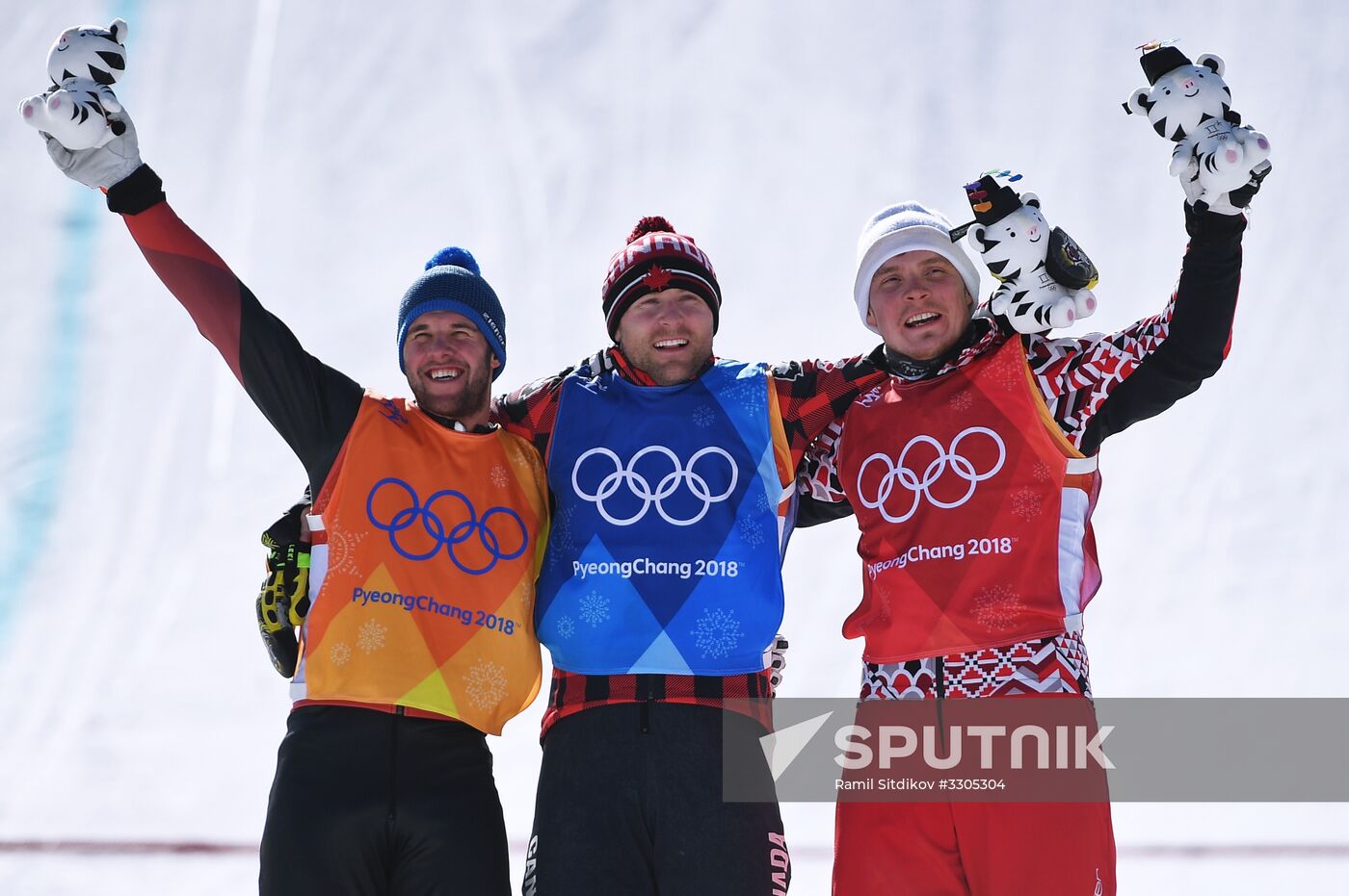 2018 Winter Olympics. Freestyle skiing. Men. Ski cross | Sputnik Mediabank