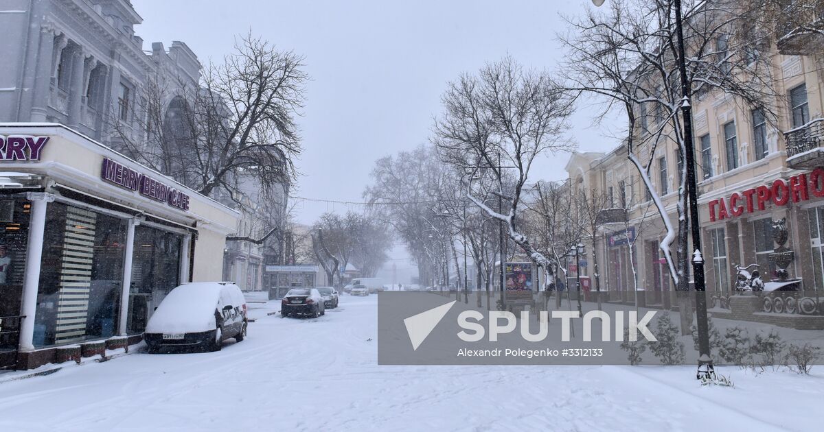 Snowfall in Crimea | Sputnik Mediabank