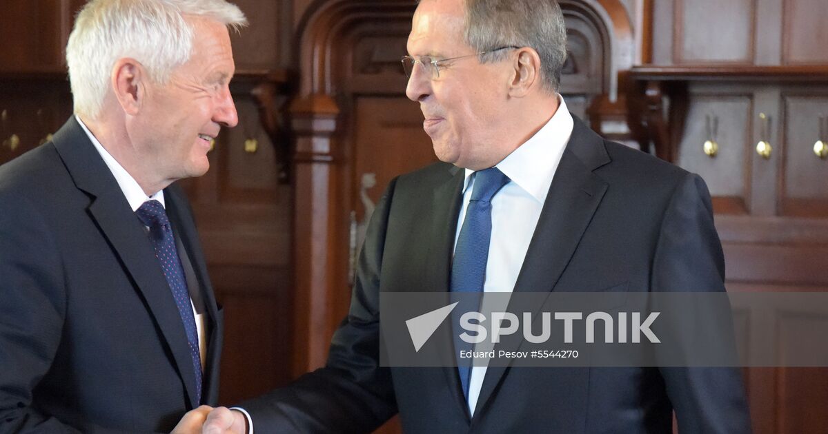 Russian Foreign Minister Sergei Lavrov meets with Secretary General of ...