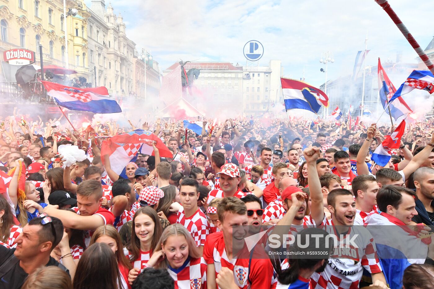 Croatia World Cup Fans | Sputnik Mediabank