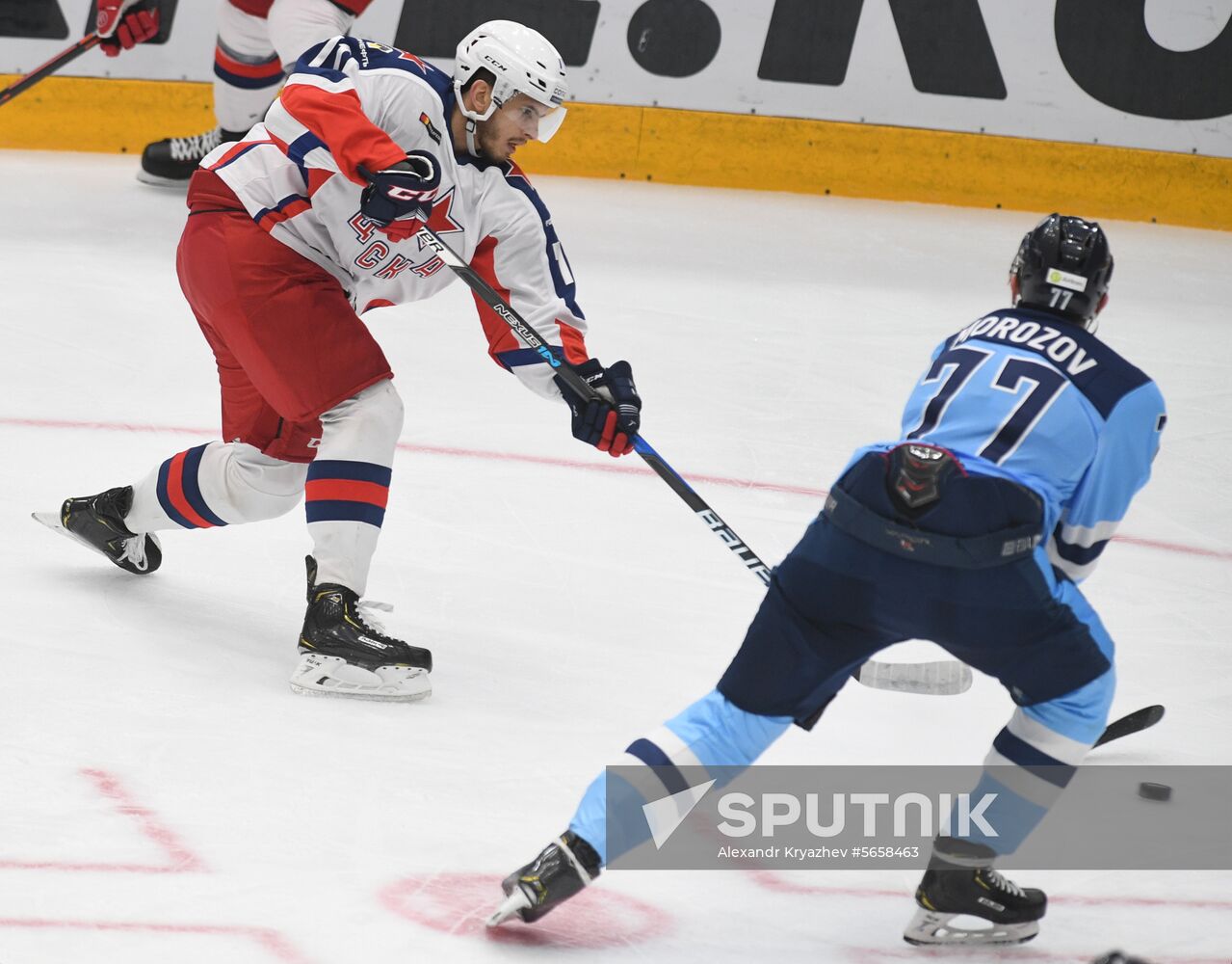 Russia Ice Hockey Sibir - CSKA | Sputnik Mediabank
