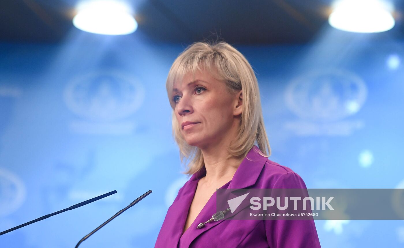 Russia Zakharova Briefing | Sputnik Mediabank