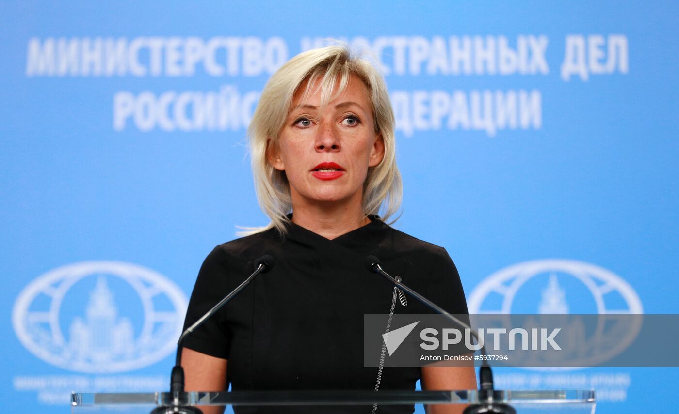Russia Zakharova Briefing | Sputnik Mediabank