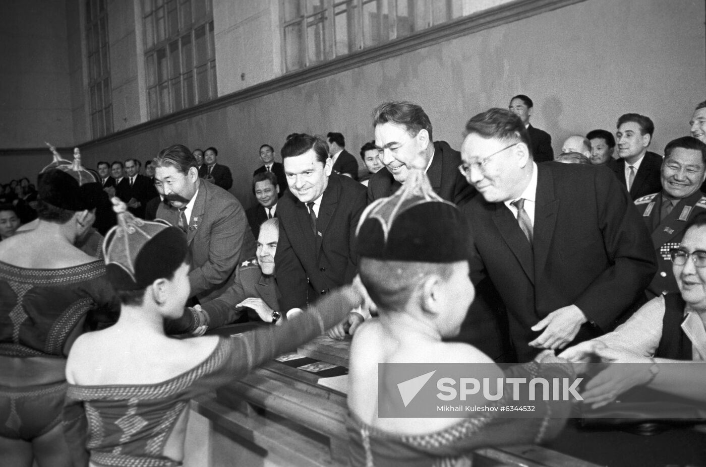 Soviet government delegation visits Mongolian People's Republic ...