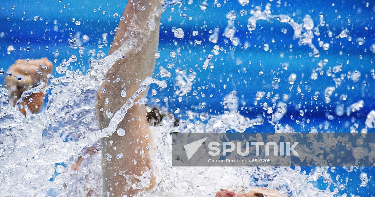 Hungary European Aquatics Championship Artistic Swimming Duet Technical | Sputnik Mediabank