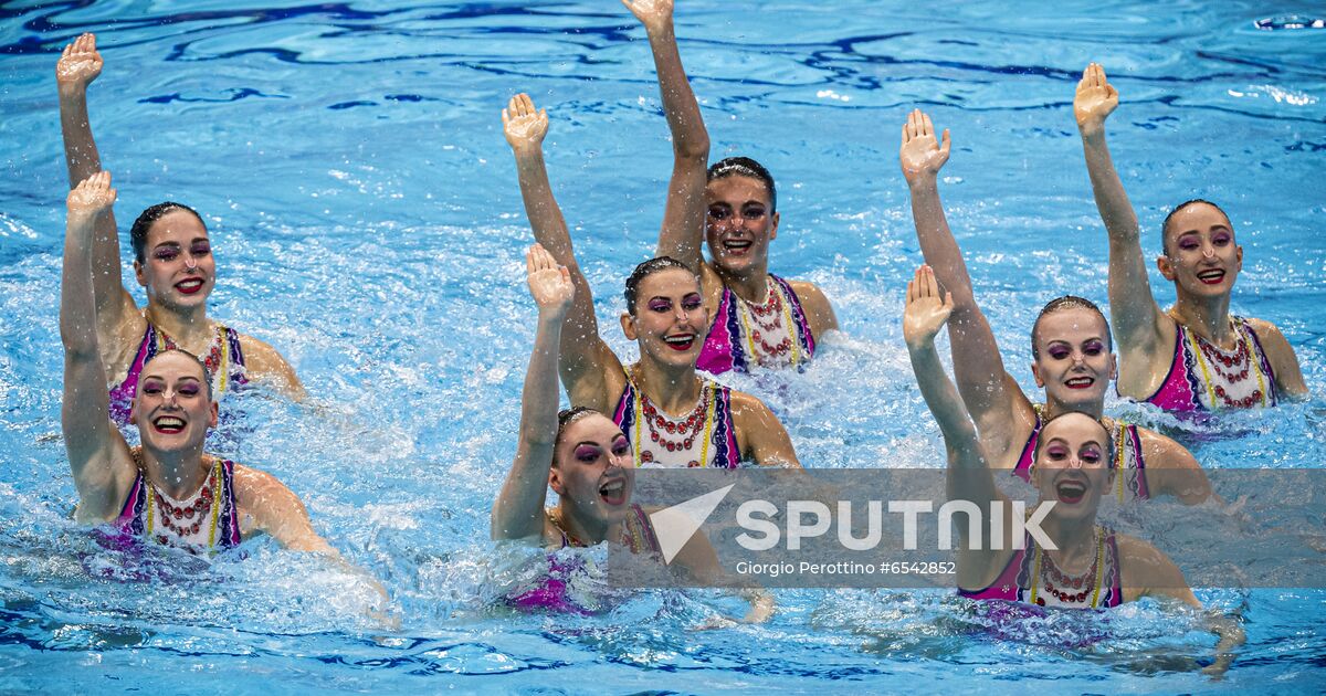 Hungary European Aquatics Championship Artistic Swimming Team Technical | Sputnik Mediabank