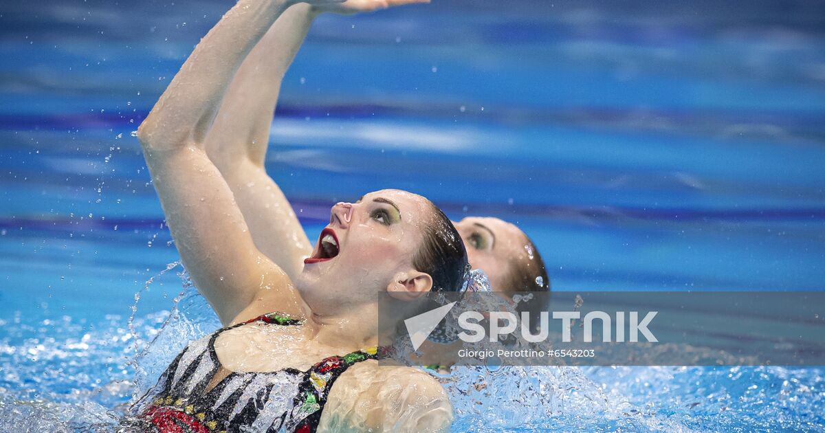 Hungary European Aquatics Championship Artistic Swimming Duet Technical | Sputnik Mediabank