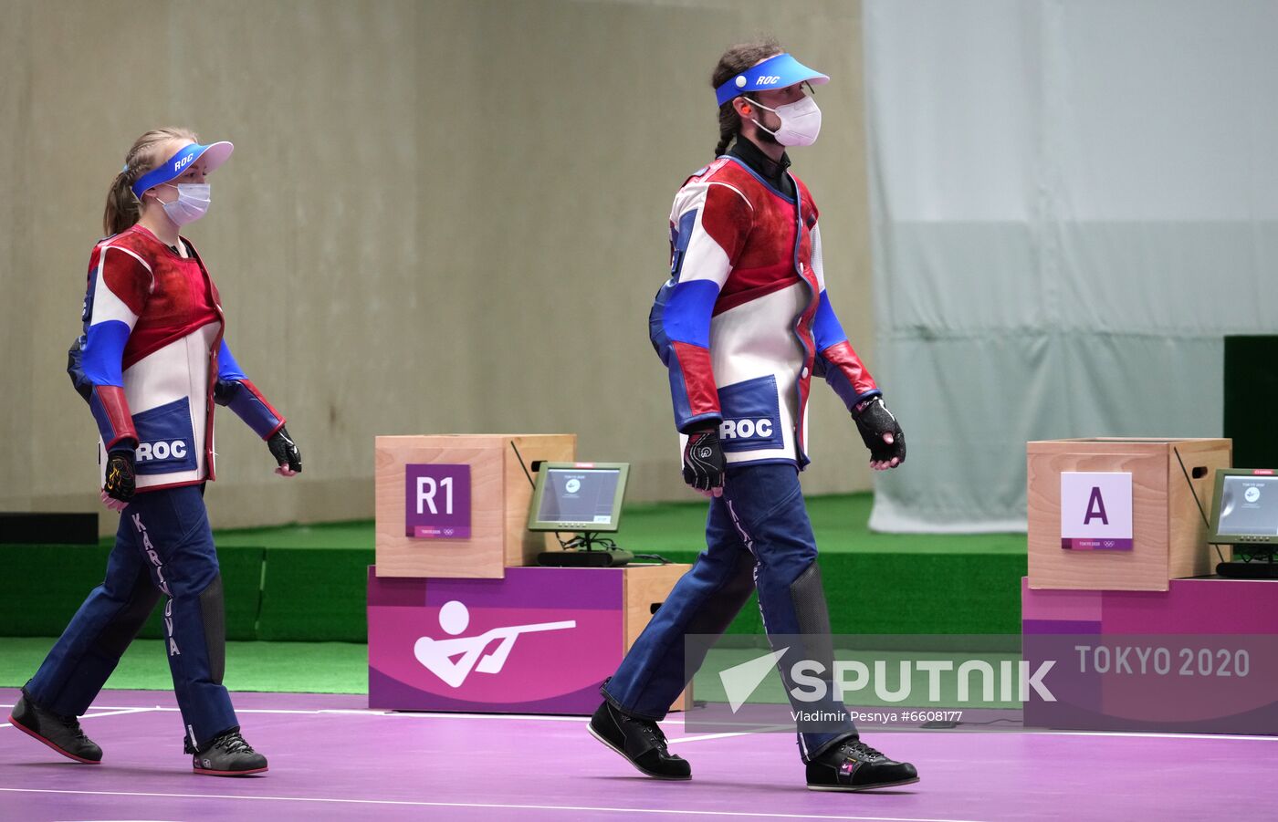 Japan Olympics 2020 Shooting Air Rifle Mixed Team | Sputnik Mediabank